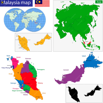 Peta Malaysia Lengkap: Negeri, Daerah, Jalan & Bentuk Bumi